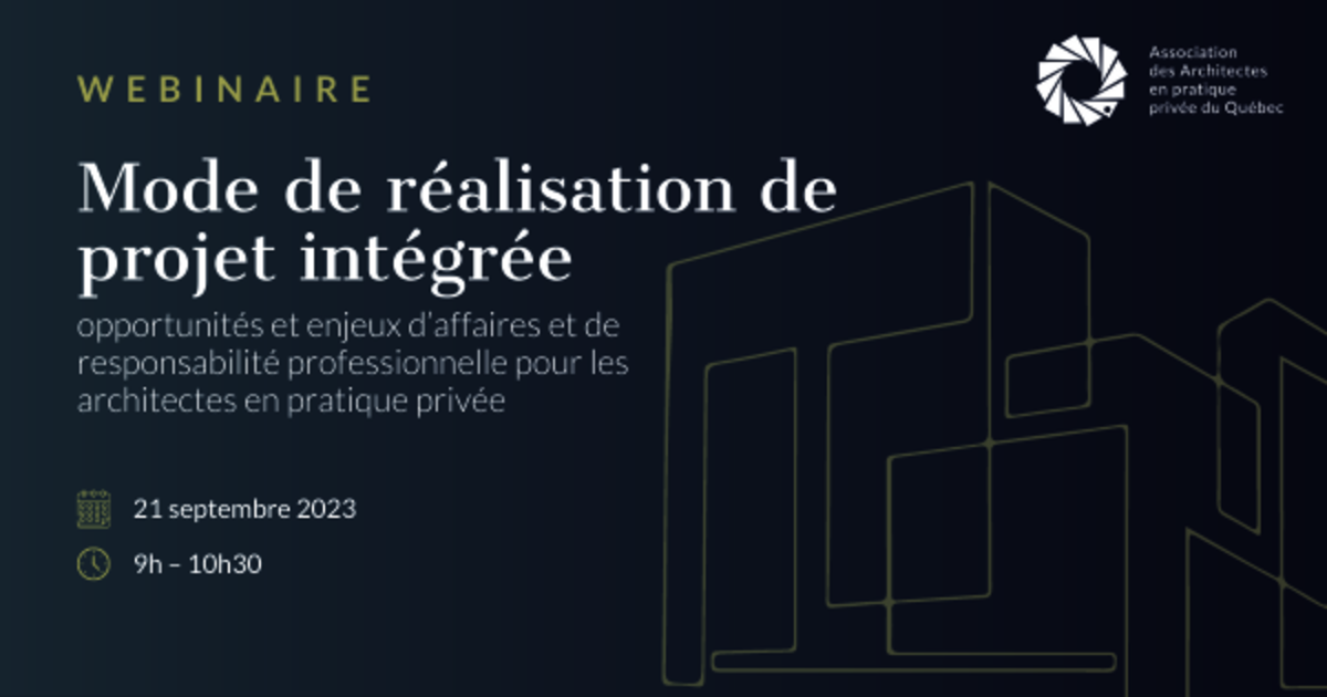 Mode de réalisation de projet intégrée : opportunités et enjeux d ...